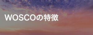 WOSCOの特徴 – 株式会社ワールドシステムコンサルタント